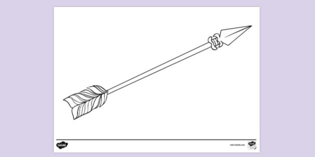 FREE! - Arrow Colouring Sheet - Primary Resources