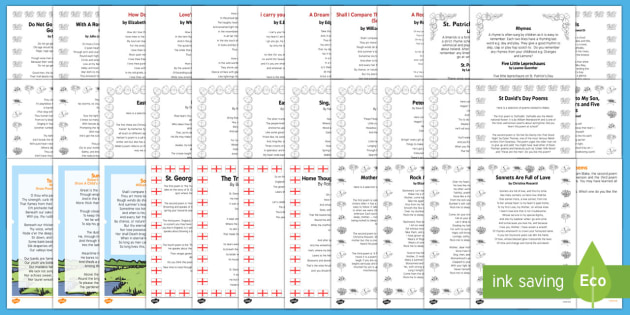 Themed Poems Resource Pack (teacher made)