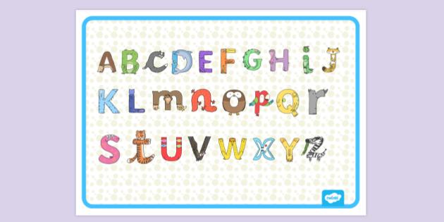 FREE! - The English Alphabet Poster | Display | Primary Resources