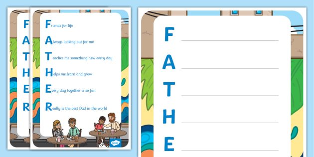 Father’s Day Acrostics | twinkl.com.au