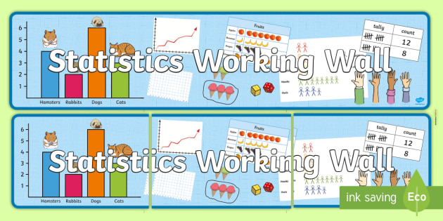 Statistics Working Wall Display Banner (teacher made)