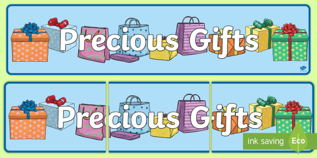 Precious Gifts Display Banner