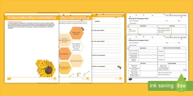 World Bee Day Collaborative News Article Writing Activity