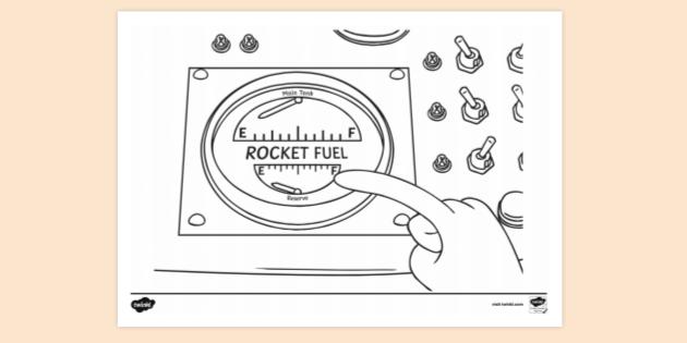 FREE! - Spaceship Control Panel Colouring Sheet | Colouring Pages