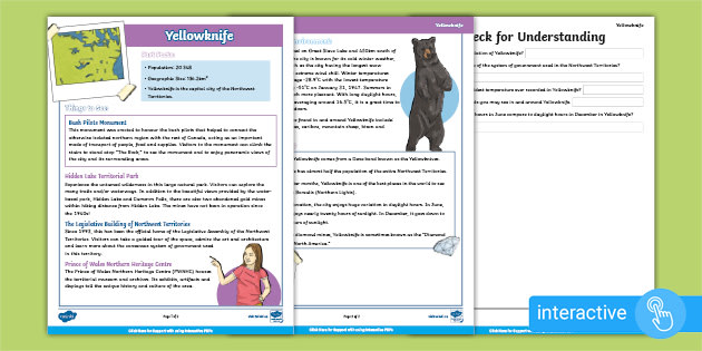 Yellowknife Interactive Reading Comprehension - Grades 4-6