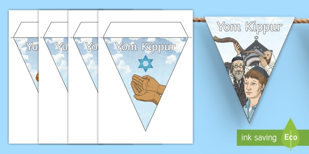 Yom Kippur Display Bunting (teacher made)