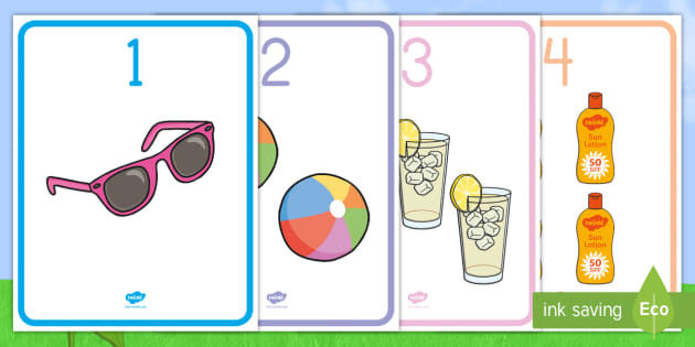 Summer Number Posters