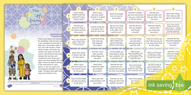 * NEW * The Grateful Game (teacher made)