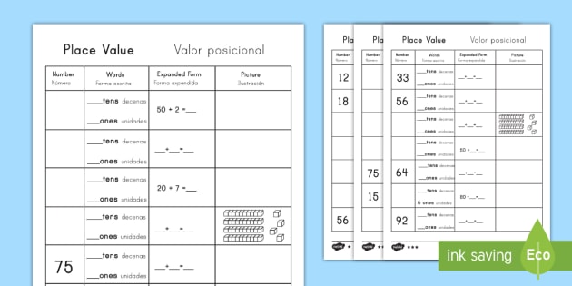Place Value Go Fish Style Activity English/Spanish - Place Value Go Fish