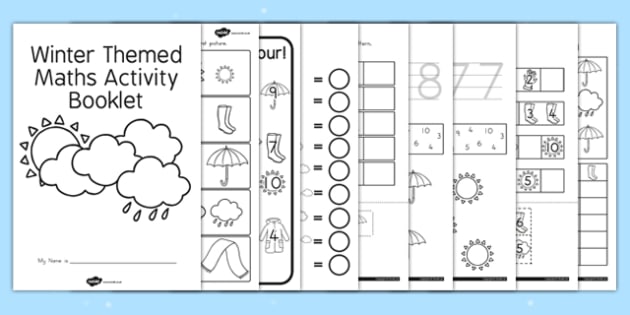 Winter Themed Maths Activity Booklet