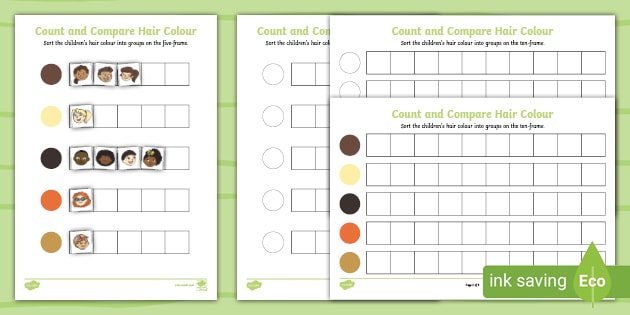 👉 We Are All Different Count and Compare Hair Activity