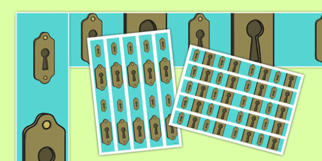 Key Hole A3 Display Borders