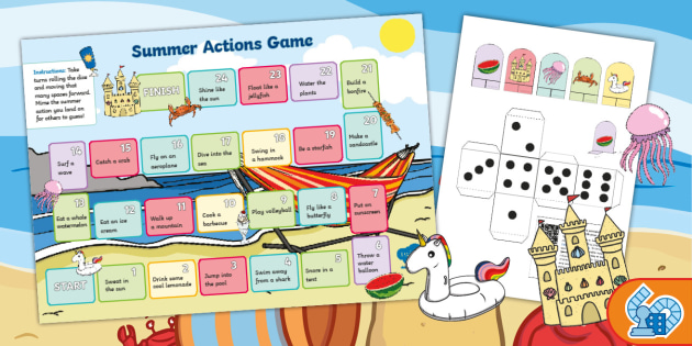 Summer Picnic Family Games – Board Games – Twinkl Resources