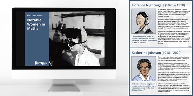 👉 Notable Women in Maths Presentation | History of Maths