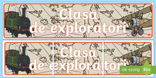 Explorer Class Display Banner (teacher made)