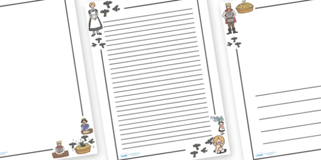 Sing a Song of Sixpence Page Borders (teacher made)