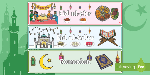 Islam Celebration Display Banner Pack (teacher made)