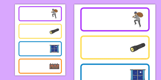 Burglar Editable Drawer Peg Name Labels