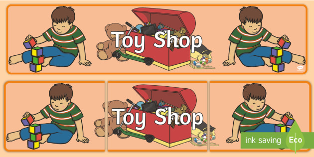 Toy Shop Banner (teacher made)