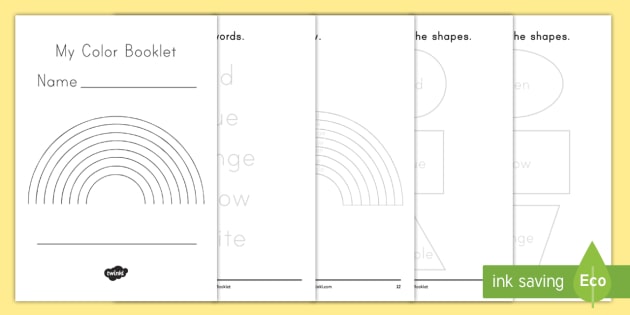 My Colors Fine Motor Skills Activity Booklet - colors, color