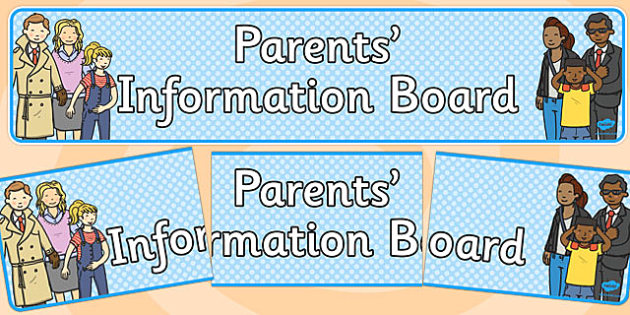 Parents Information Board Banner