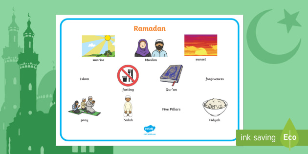 Ramadan Words - Ramadan Word Mat (teacher made)