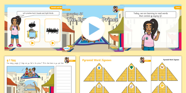 NZ Phonics: Level 5 Week 18 Lesson 2: 'g' saying /j/