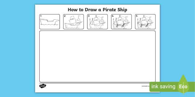 How to Draw a Pirate Ship