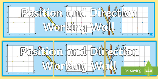 LKS2 Position and Direction Working Wall Display Banner