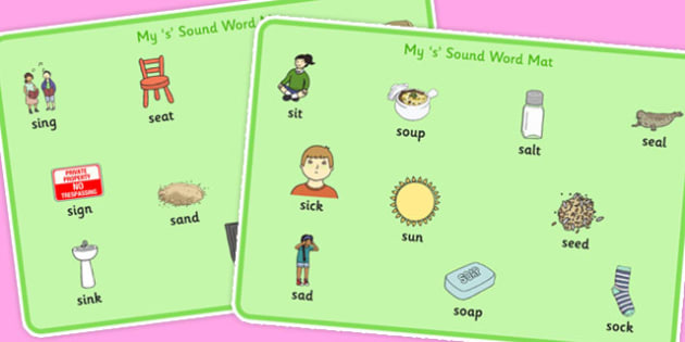 Initial s Sound Mat - sounds, letters, s, sound mat, writing aid