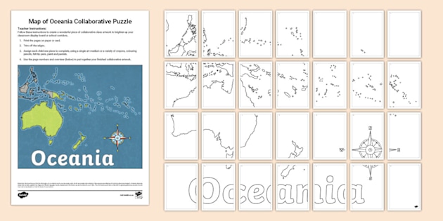 Oceania Geography Maps | twinkl.com.au