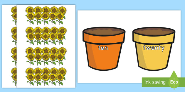 Making Bundles of 10 with Flowers Activity