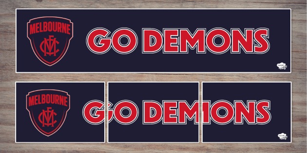 Melbourne Demons Banner | Twinkl Party