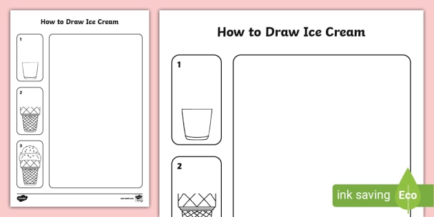 How to Draw Ice Cream