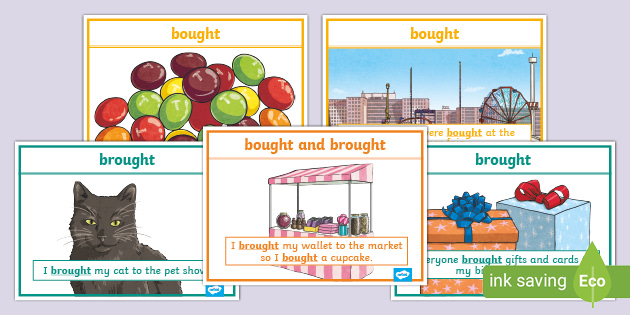 Bought and Brought NZ Homophone Display Posters