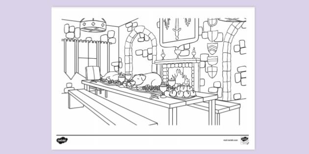 Feast Colouring Sheet - KS1 (teacher made)