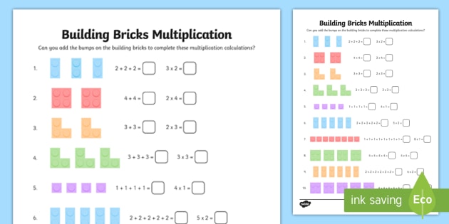 Building Bricks Multiplication - building bricks