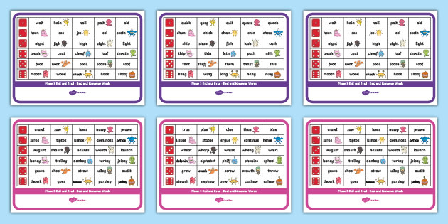 Phase 3 and Phase 5 Mixed Real & Nonsense Roll and Read Mat Pack