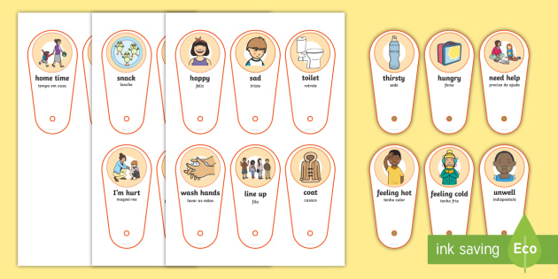 Daily Routine Communication Fans (teacher made)