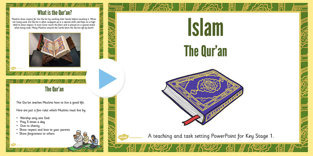 KS1 Islam and the Qur'an Teaching and Task Setting PowerPoint