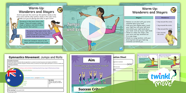 FREE! - Move PE Year 6 Gymnastics: Movement Lesson 1: Jumps and Leaps