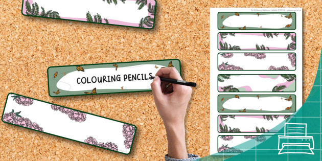 * NEW * Drawer Labels | Floral (teacher made)