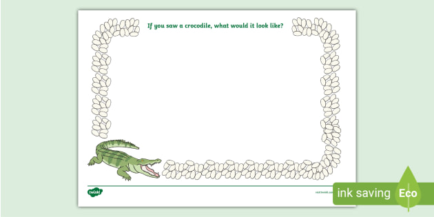 FREE! - Crocodile Drawing Prompt (Teacher-Made)