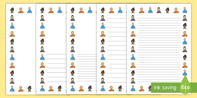 We Are All Different Page Designs (teacher made)