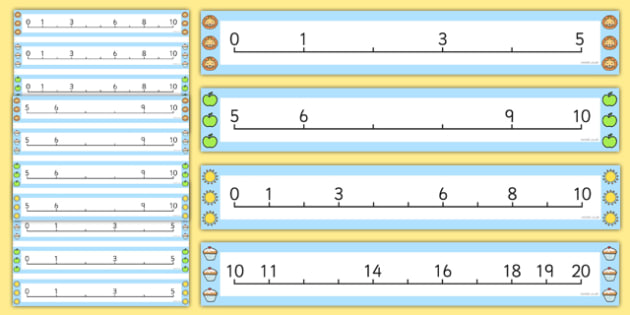 Counting in 1s Missing Numbers Number Line (teacher made)