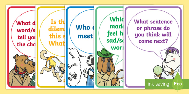 KS1 Reading Corner Question Prompts Display Pack KS1 Reading Corner Question Prompts Display Pack