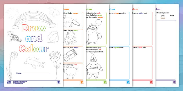 Draw and Colour Activity Booklet (teacher made)