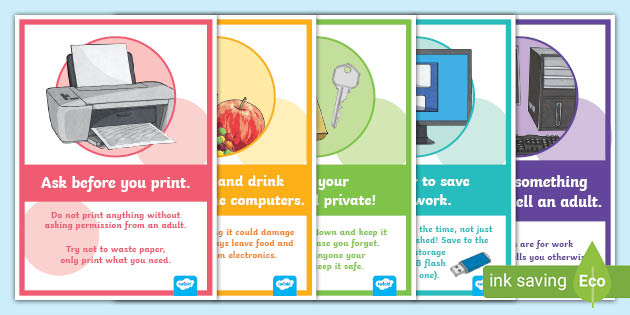 Computing Area Reminder Posters Pack (teacher made)