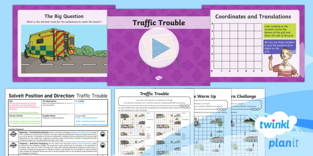 Year 4 Geometry - Position and Direction Primary Resources - Plan