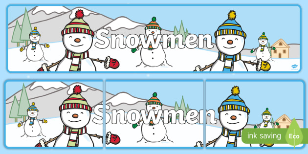 Snowmen Display Banner